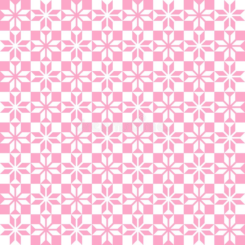 Pink Geometric Pattern Seamless Stock Vector - Illustration of retro ...