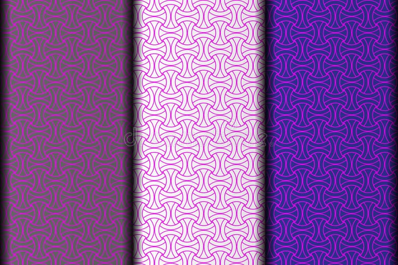 Pink Geometric Style Pattern Design. Stock Illustration - Illustration ...