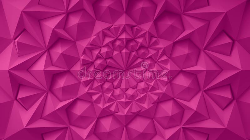 Pink Geometric Triangle Wall Waving Background. Seamless Loop 4K UHD ...