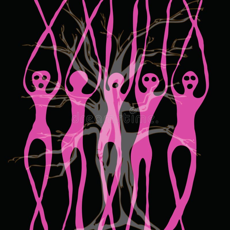 Pink ghosts stock vector. Illustration of monster, horror - 6332177