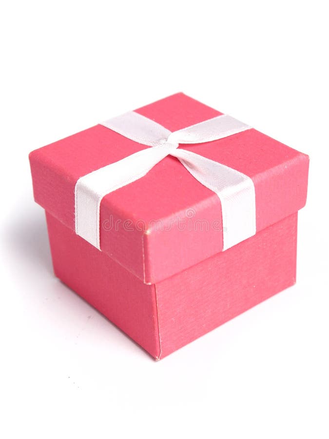 Pink gift box stock photo. Image of concept, spotted, knot - 6043504