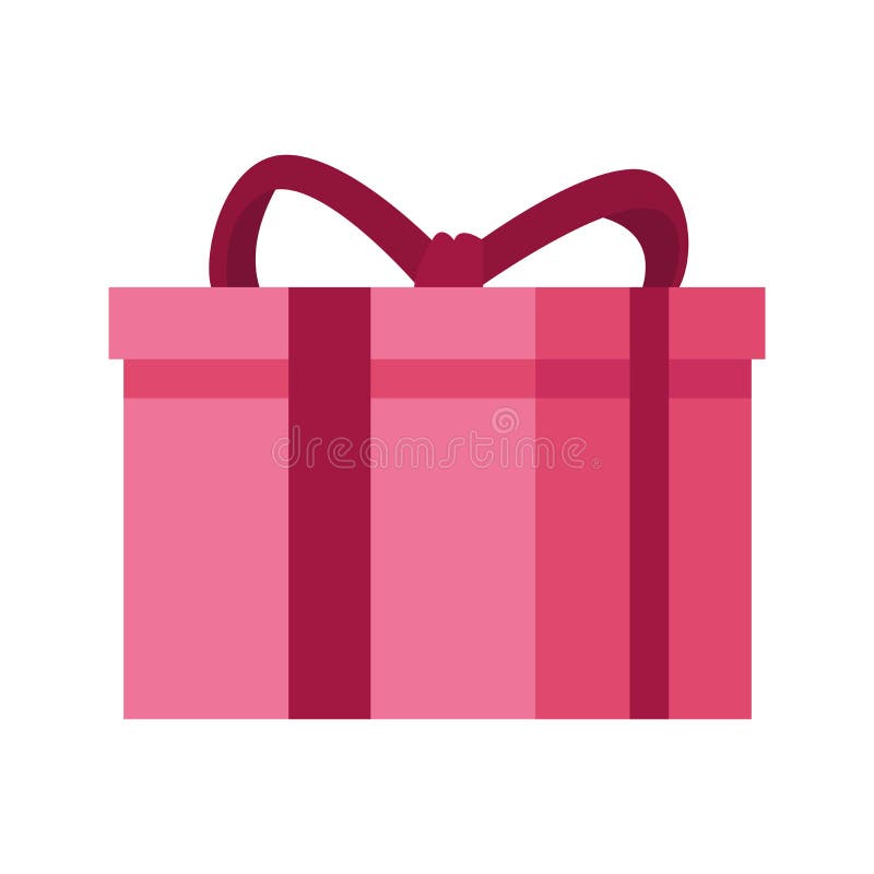 Pink gift present stock vector. Illustration of isolated - 223200043