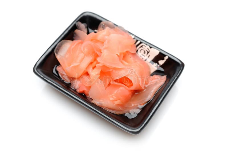 Pink Ginger Ingredient for Sushi Stock Image - Image of lunch, dish ...