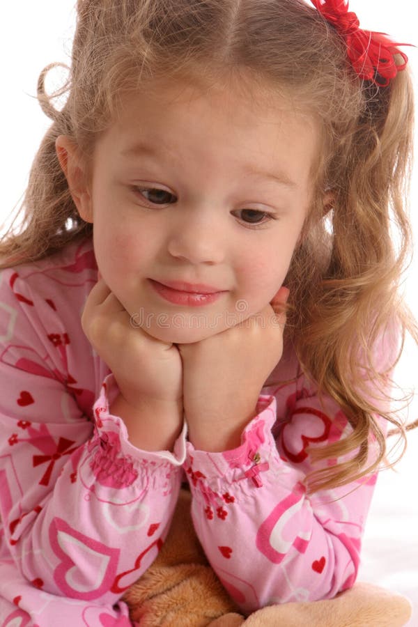 Pink Girl Look Down Picture. Image: 567728