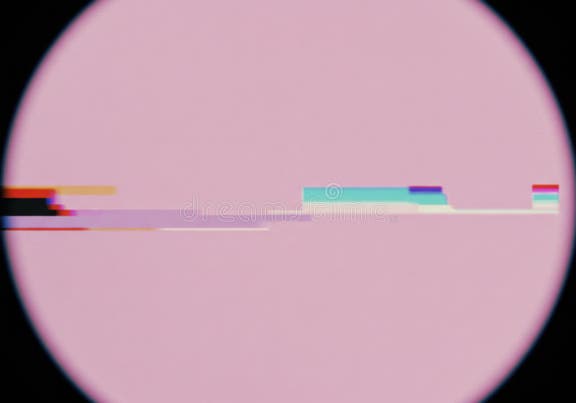 Pink Glitch Abstract Background with Digital Noise Stock Illustration ...
