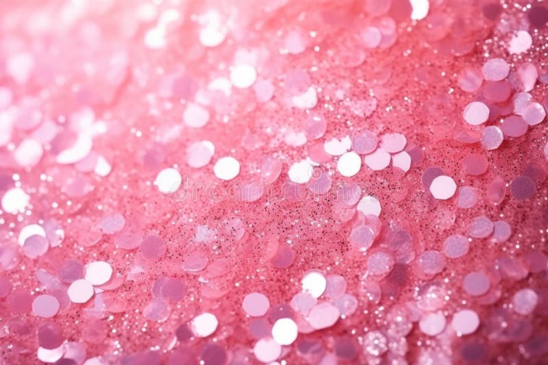 Pink Glitter Background Close-up, Perfect for Adding a Touch of Sparkle ...