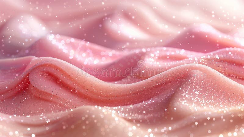 Pink Glitter Background with Soft, Shimmering Waves Stock Photo - Image ...