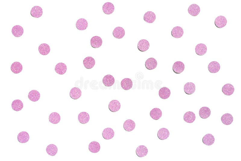 Pink Glitter Dot Confetti Paper Cut Background Stock Image - Image of ...