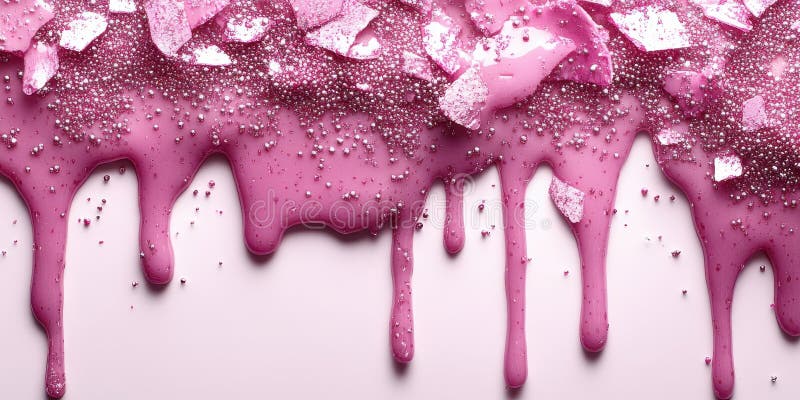 Pink Glitter Dripping Liquid Abstract Background Texture Stock ...
