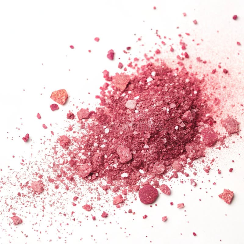 Pink Glitter Explosion Isolated on White Background Stock Illustration ...