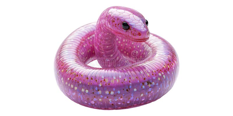 Pink Glitter Snake Toy Isolated on Transparent Background Stock Photo ...