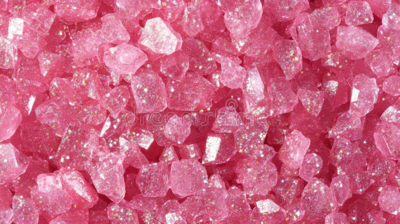 Pink Glitter Sugar Crystals Close Up Texture Stock Illustration ...