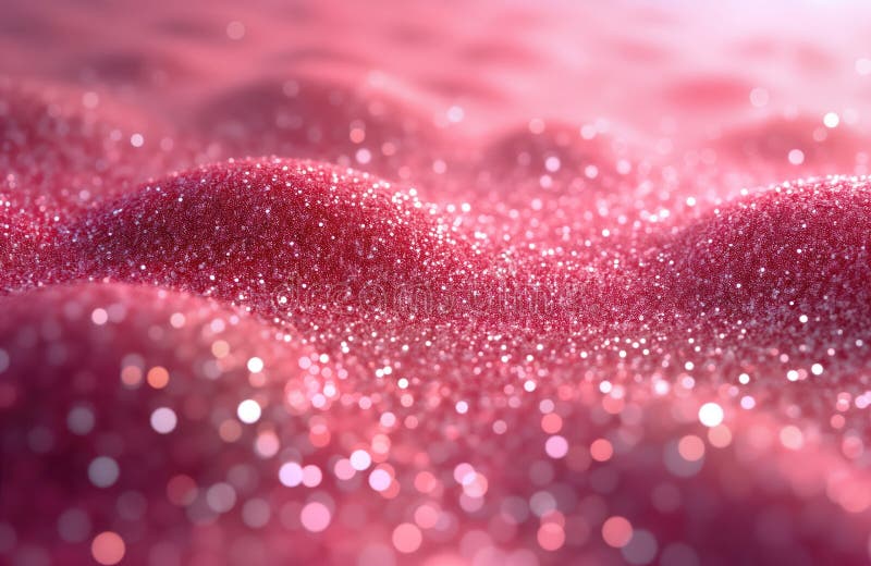 Pink Glitter Texture Forms Abstract Background. Shiny, Glistering ...