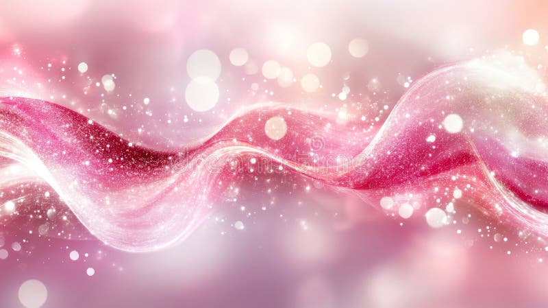 Pink Glitter Wave Abstract Background Design Stock Illustration ...