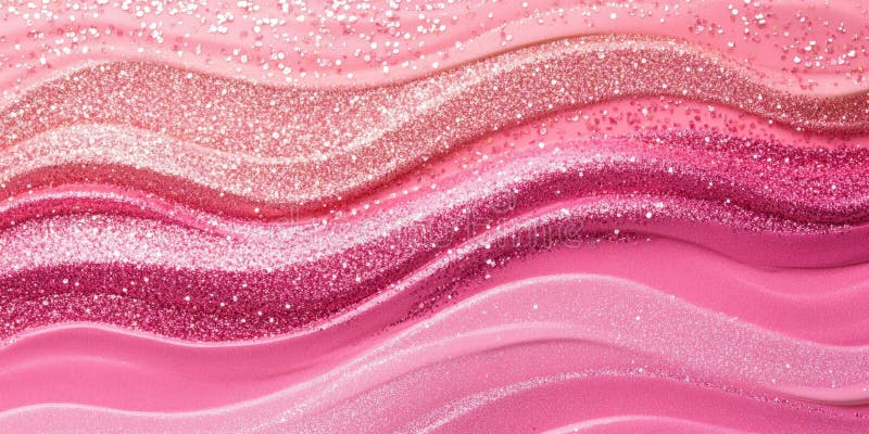 Pink Glitter Waves: Abstract Textured Patterns with Sparkling Details ...