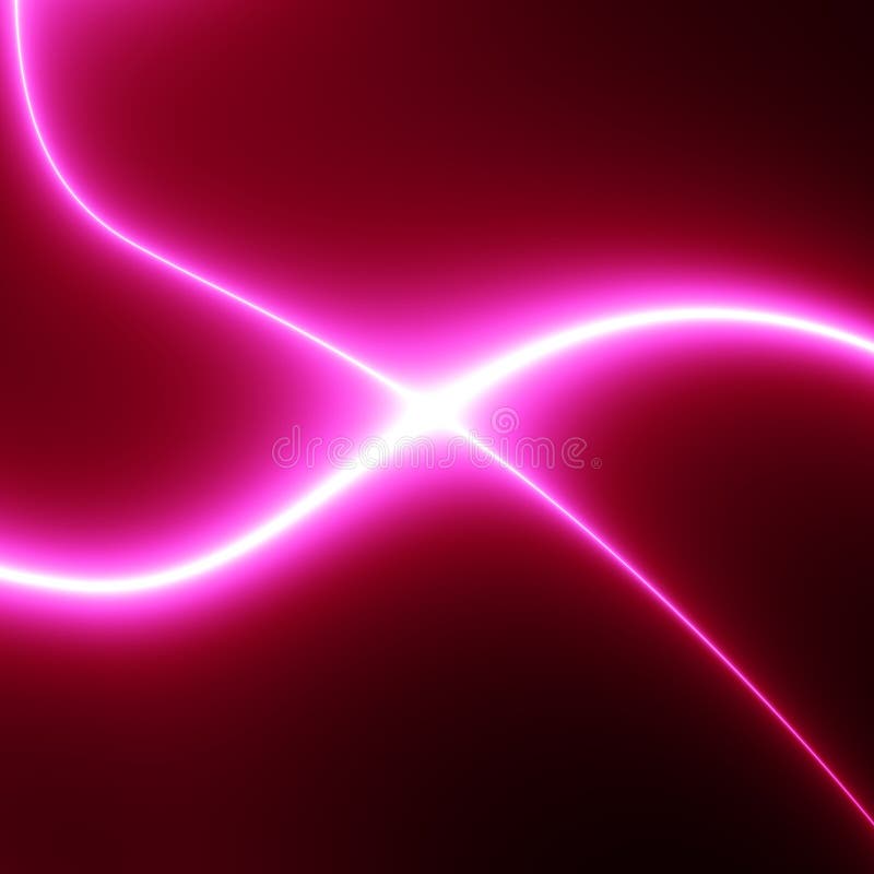 Pink Glowing Multidimensional Plasma Force Field. Abstract Glowing ...