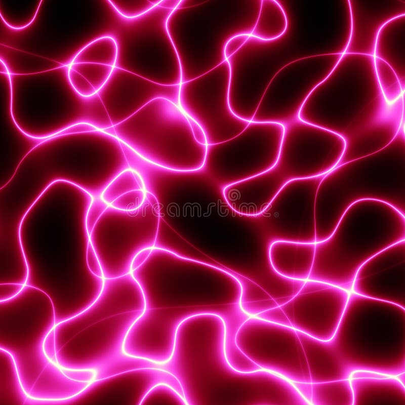 Pink Glowing Multidimensional Plasma Force Field. Abstract Glowing ...