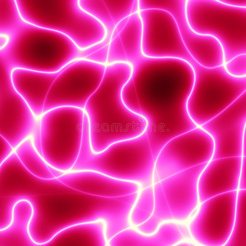 Pink Glowing Multidimensional Plasma Force Field. Abstract Glowing ...