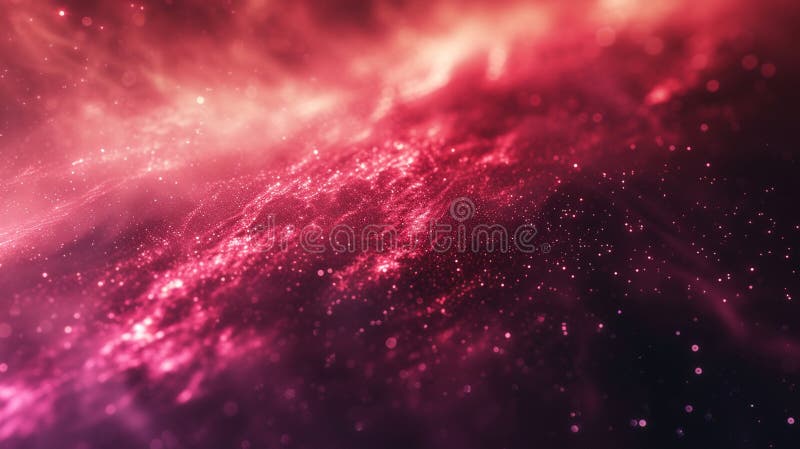 Pink Glowing Particles and Lights Background Stock Illustration ...