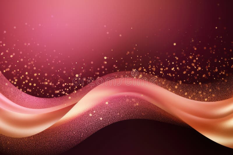 Pink and gold background stock illustration. Illustration of curve ...
