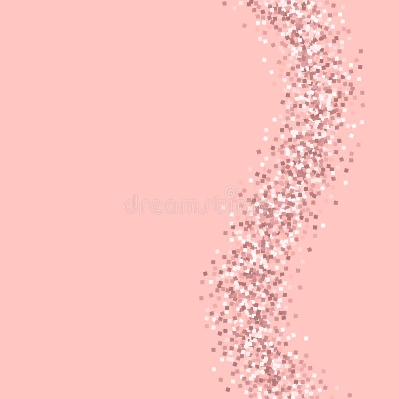Pink Gold Glitter. Right Wave with Pink Gold Glitter Stock Illustration ...