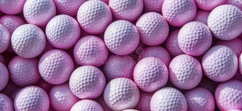 Pink Golf Balls Stacked Together Creating a Vibrant and Colorful ...