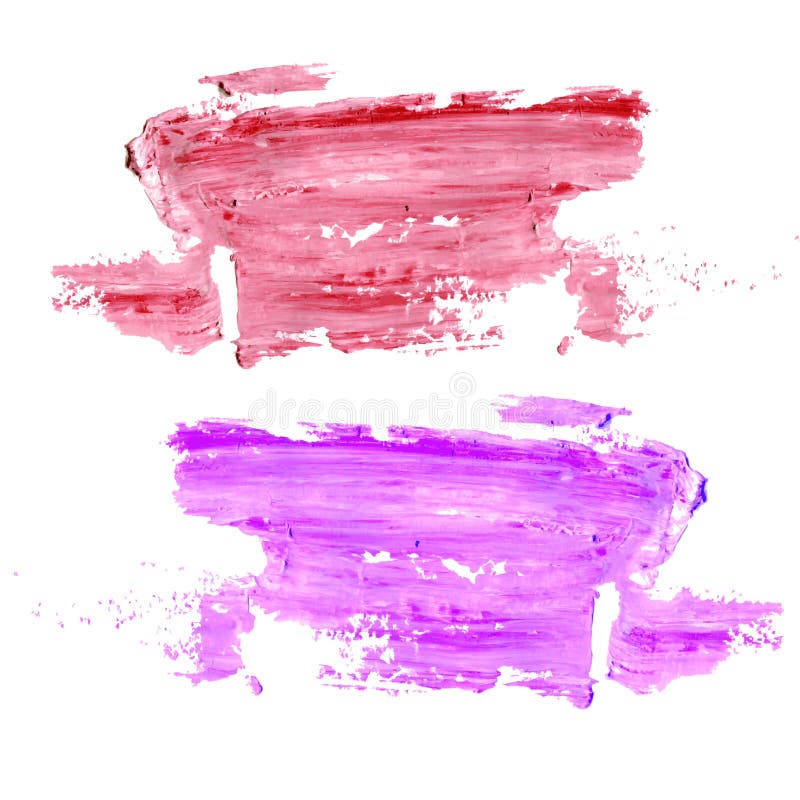 Pink Gouache in Paper Art Style on Pink Background. Hand Drawn, Paper ...