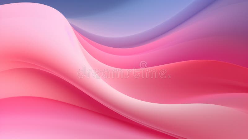 Pink Gradient Wave Background, Abstract Illustration Stock Photo ...