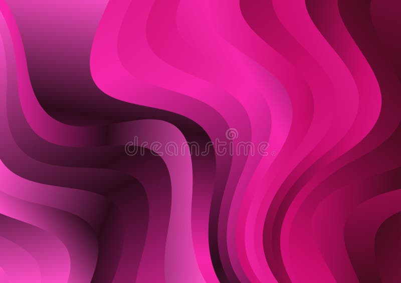 Pink Gradient Wavy Background Vector Graphic Beautiful Elegant ...