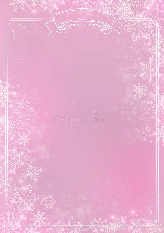 Pink Gradient Blank Paper Background with Bokeh Border Stock Vector ...