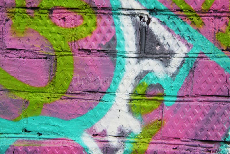 Pink graffiti editorial stock photo. Image of gangsta - 6814368