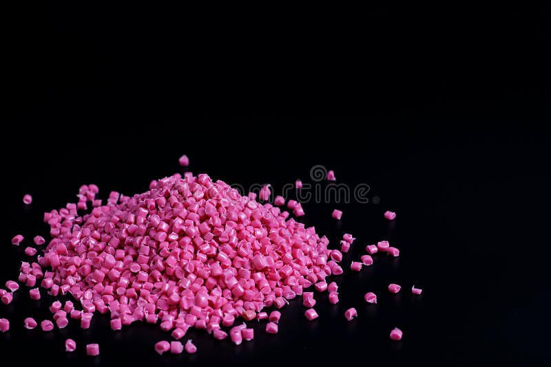 Pink Granules of Polypropylene, Polyamide. Background. Plastic and ...