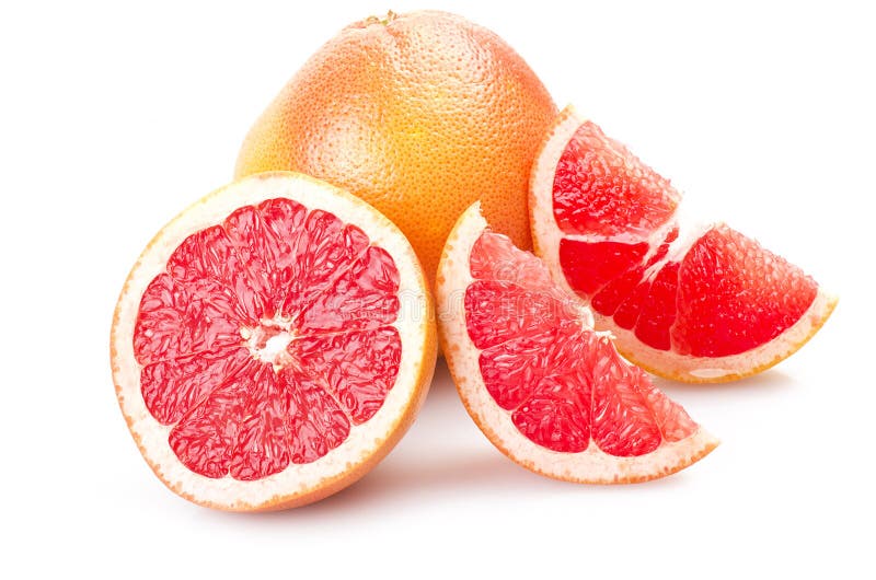 Pink grapefruit stock image. Image of leaves, food, green - 31367277