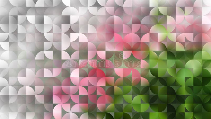 Pink and Green Abstract Quarter Circles Background Vector Image Stock ...