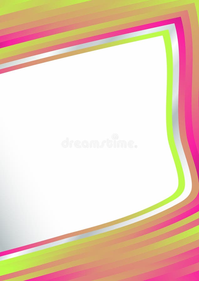 Pink and Green Border Frame Background Beautiful Elegant Illustration ...