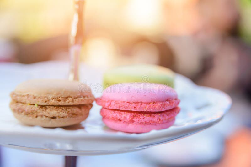 Macarons for relaxing time stock image. Image of snack - 120373367