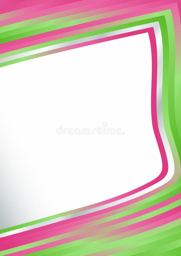 Pink and Green Frame Background Graphic Beautiful Elegant Illustration ...