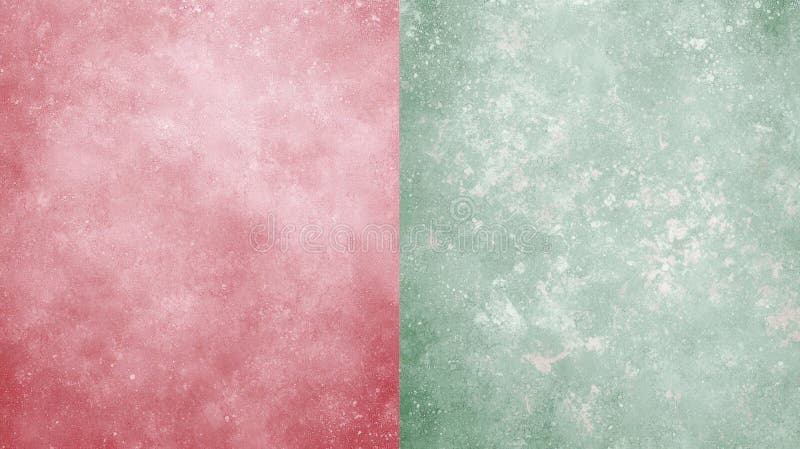 Pink and Green Grunge Textured Backgrounds Create a Split Screen Effect ...