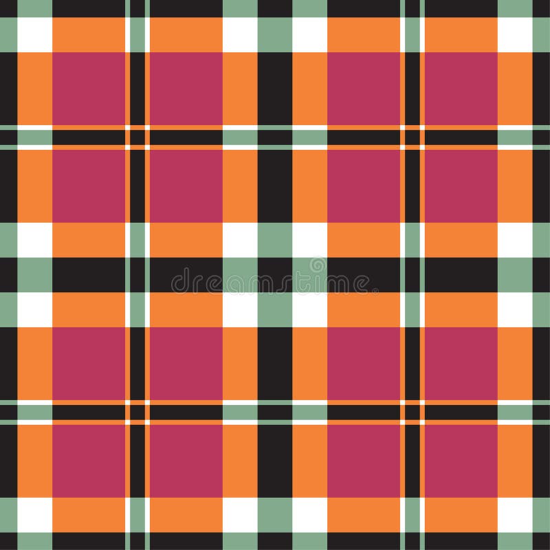 Green Scottish Square Pattern Stock Image - Illustration of pattern ...