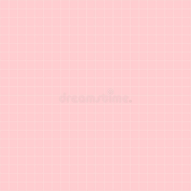 Pink Grid Background with Square Pattern, Pastel Graph Paper, Soft ...