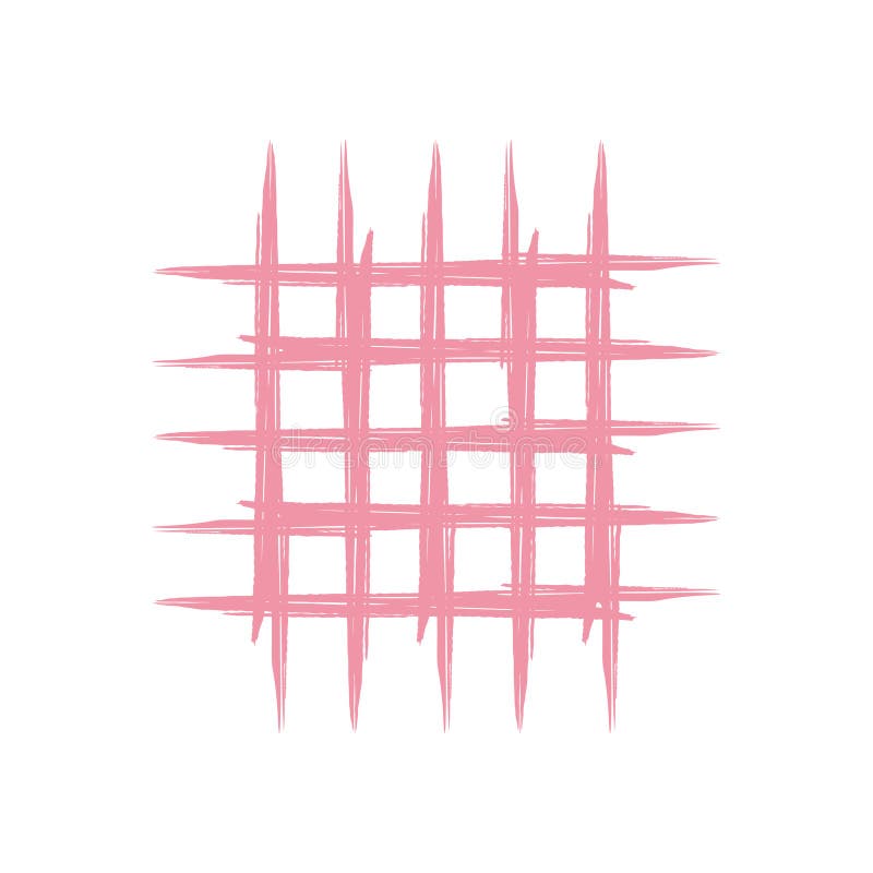Pink grid geometric shape stock vector. Illustration of decoration ...