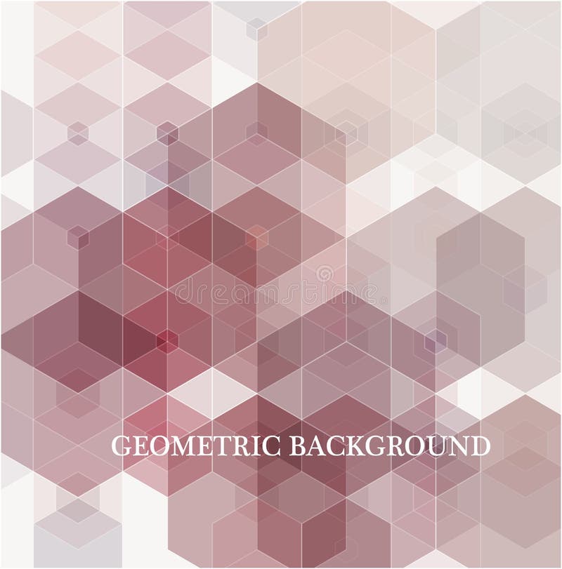 Pink Grid Mosaic Background, Creative Design Templates. Hexagonal ...