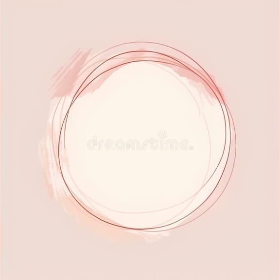 Pink Grunge Circle Frame with Space for Your Text, Vector Illustration ...