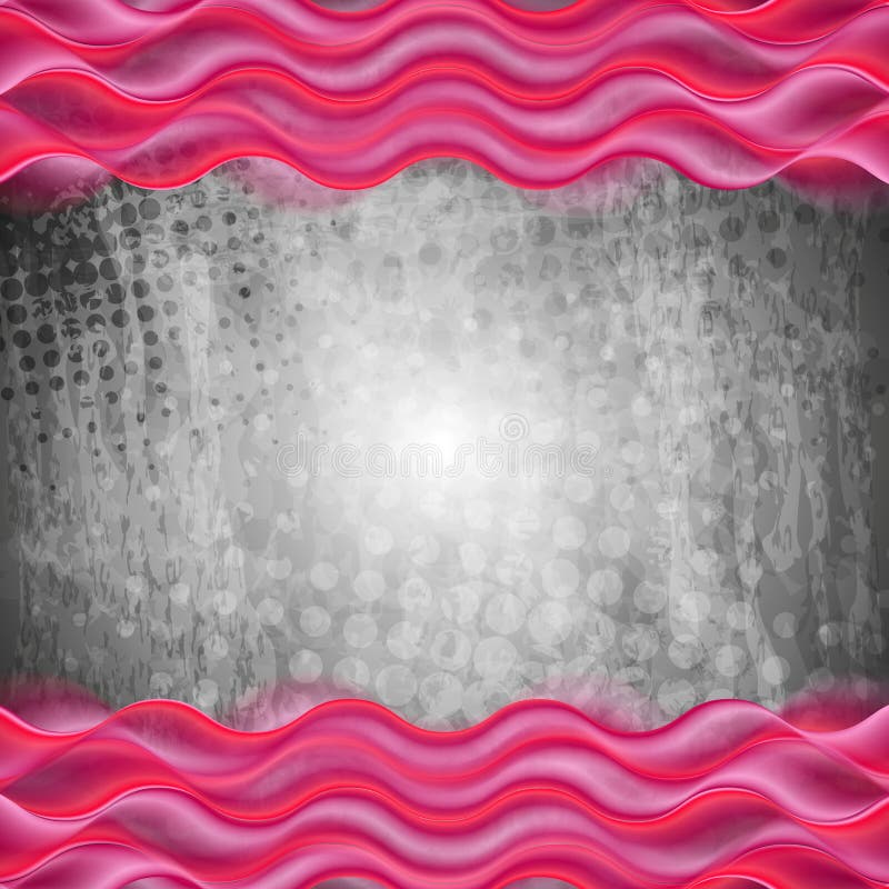 Pink Grunge Wavy Vector Background Stock Vector - Illustration of ...