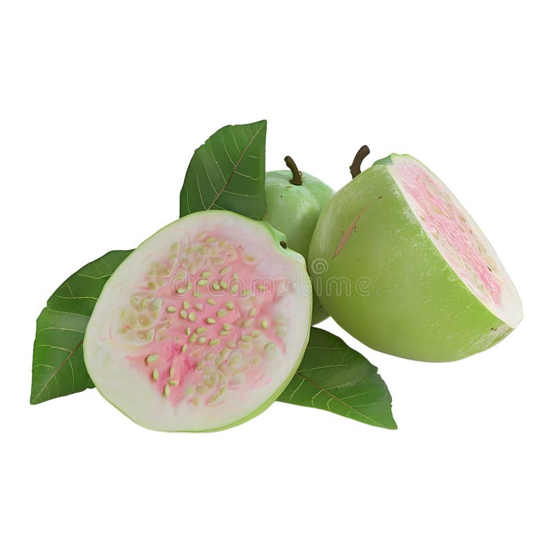 Pink Guava Fruit on Transparent Background - Ai Generated Stock ...