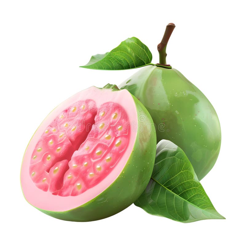 Pink Guava Fruit on Transparent Background - Ai Generated Stock ...