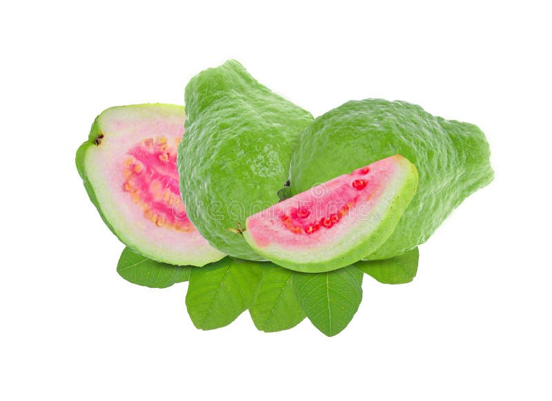 Guava Fruit Isolated on White Background Stock Photo - Image of white ...