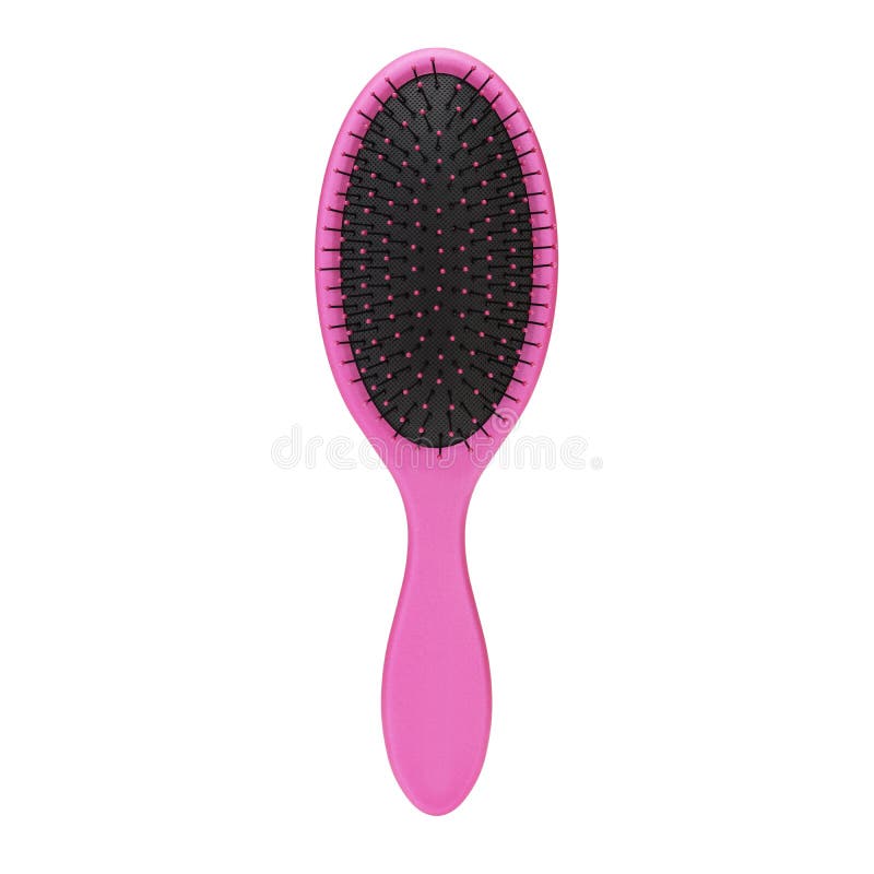 Pink Hair Brush Clipart