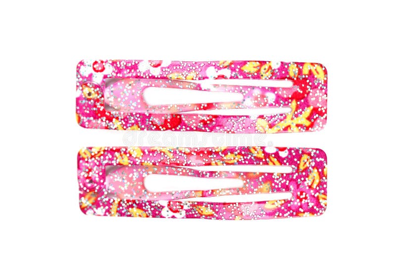 Colourful Hair Clips Macro Isolated Stock Photo - Image of women ...