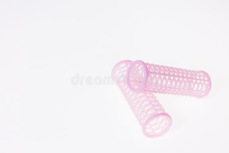 Pink hair roll stock image. Image of close, fashion, salon - 60882697